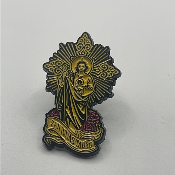 Jewelry | San Judas Tadeo Enamel Pin | Poshmark